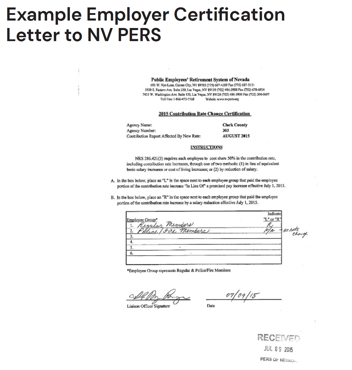 PERS: Local Government Employees - Learn Nevada Policy